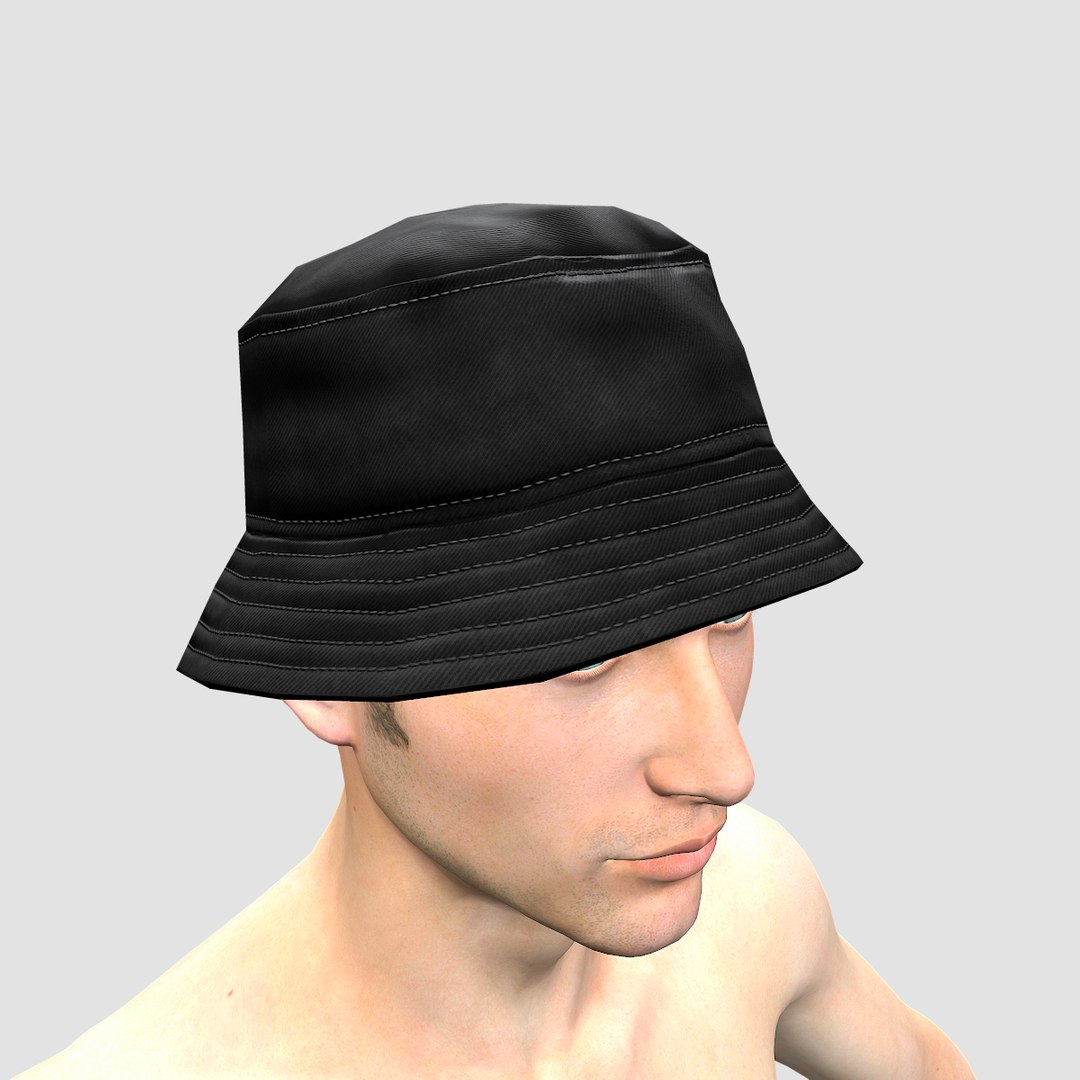 3D bucket hat model - TurboSquid 1606616