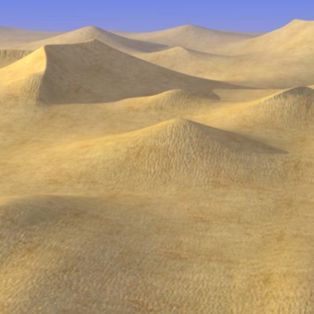desert landscape sand 3d model