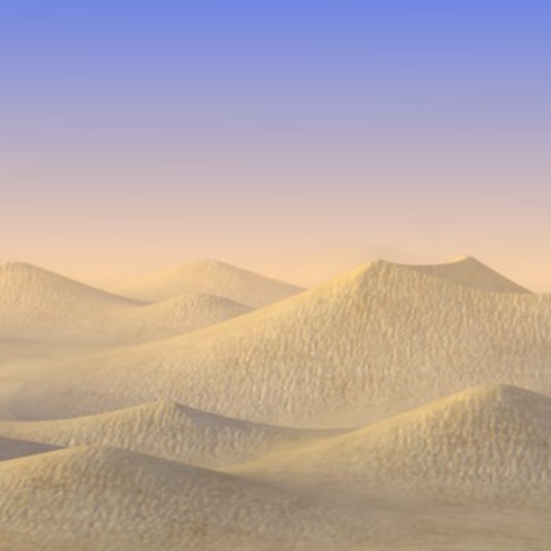 desert landscape sand 3d model