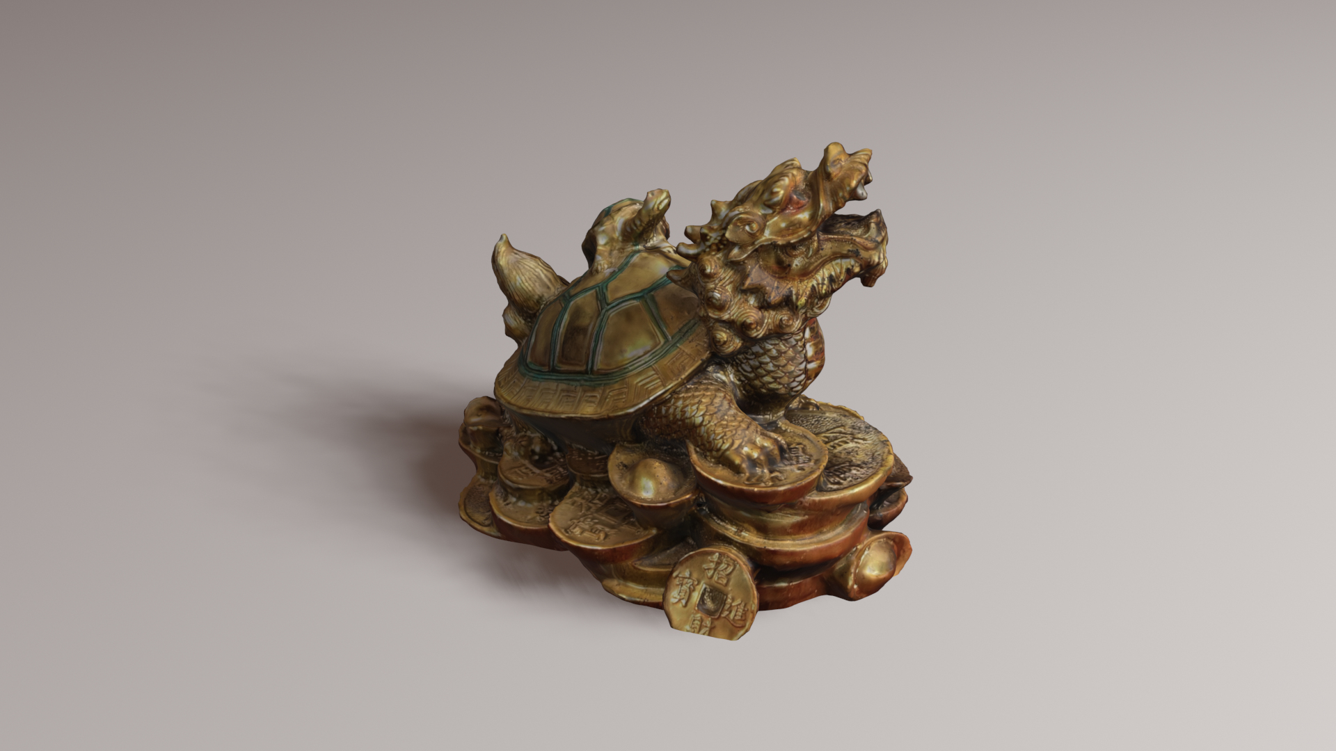 3D Feng Shui Dragon Turtle 2 - TurboSquid 2188529