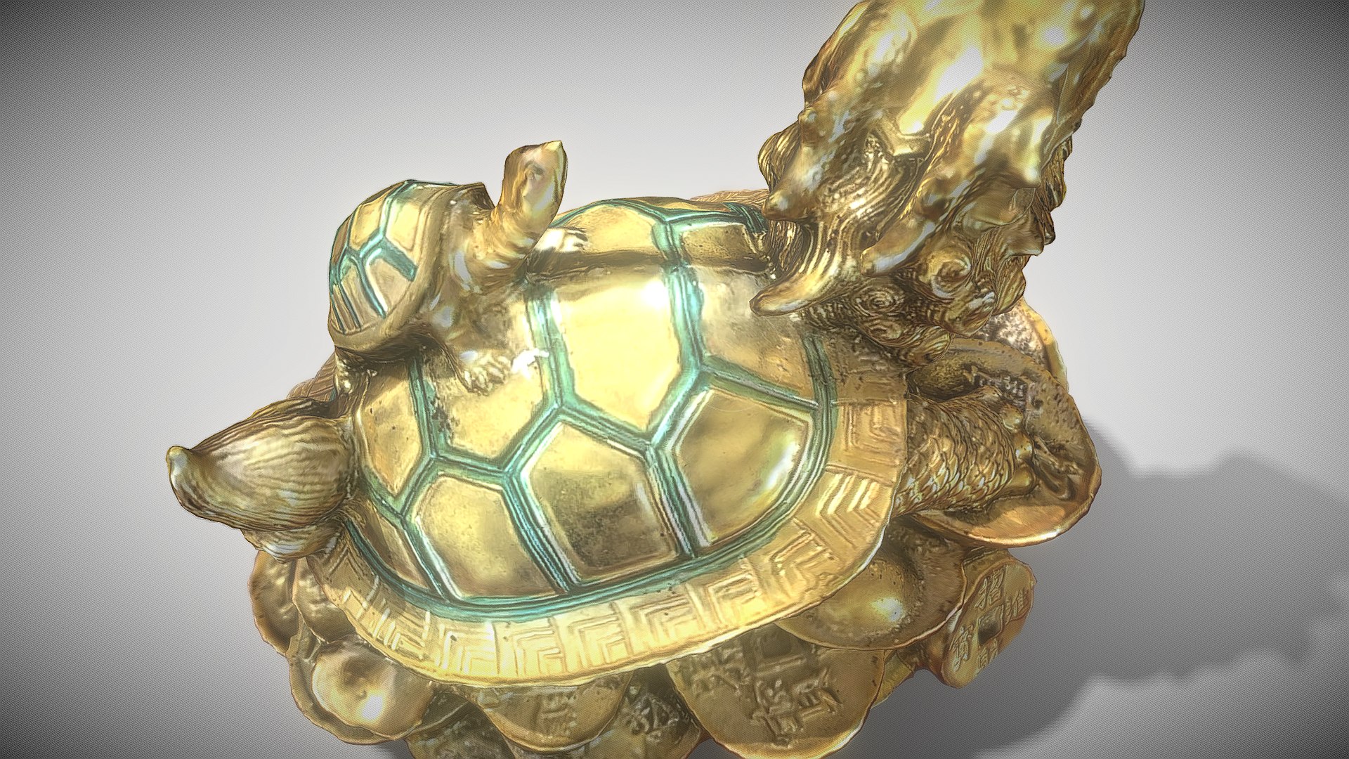 3D Feng Shui Dragon Turtle 2 - TurboSquid 2188529
