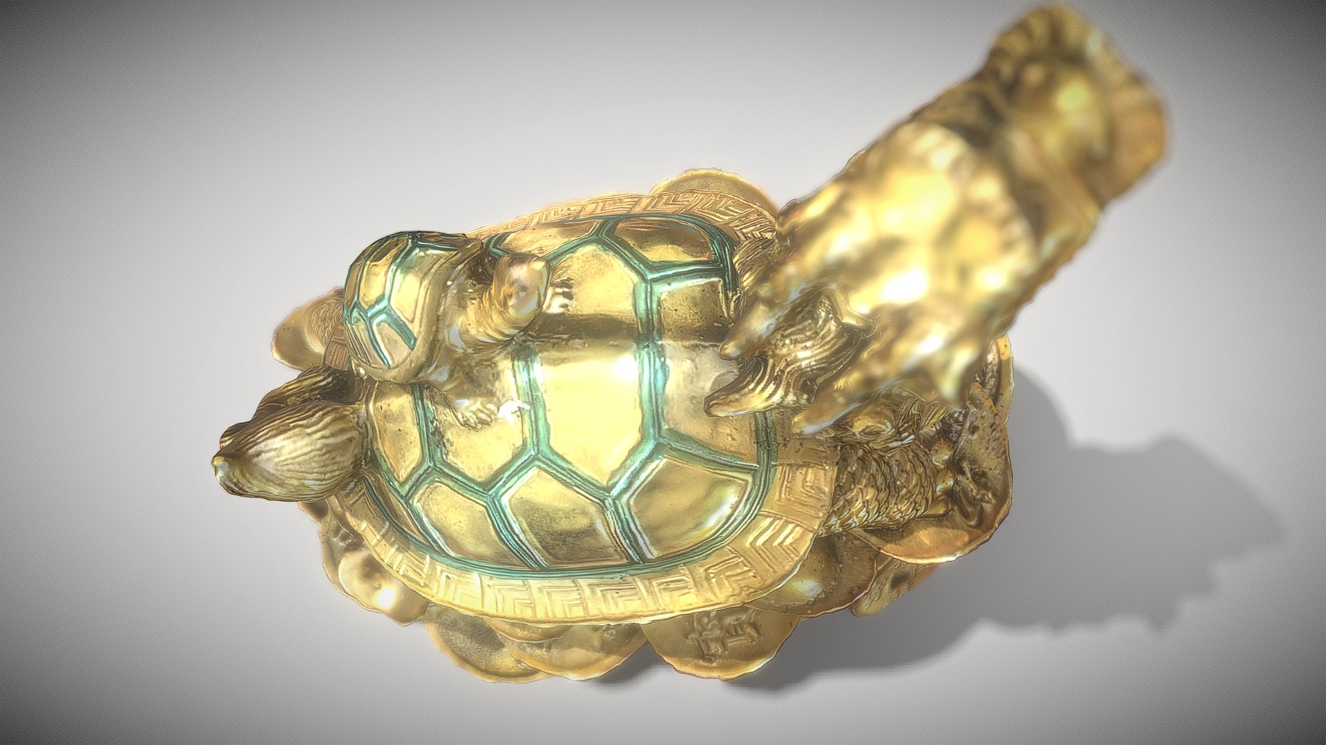 3D Feng Shui Dragon Turtle 2 - TurboSquid 2188529