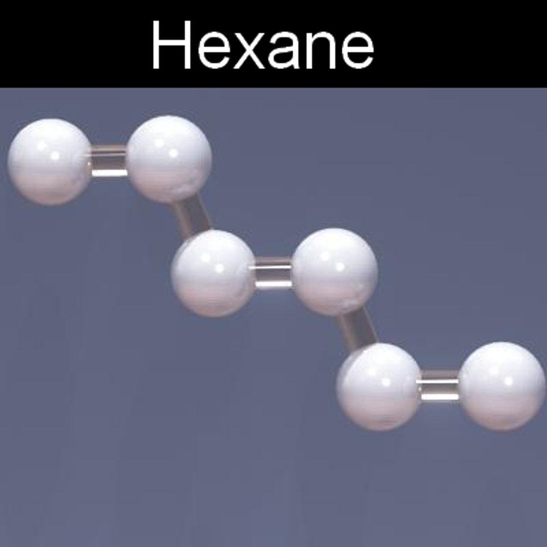3ds Max Molecule Hexane