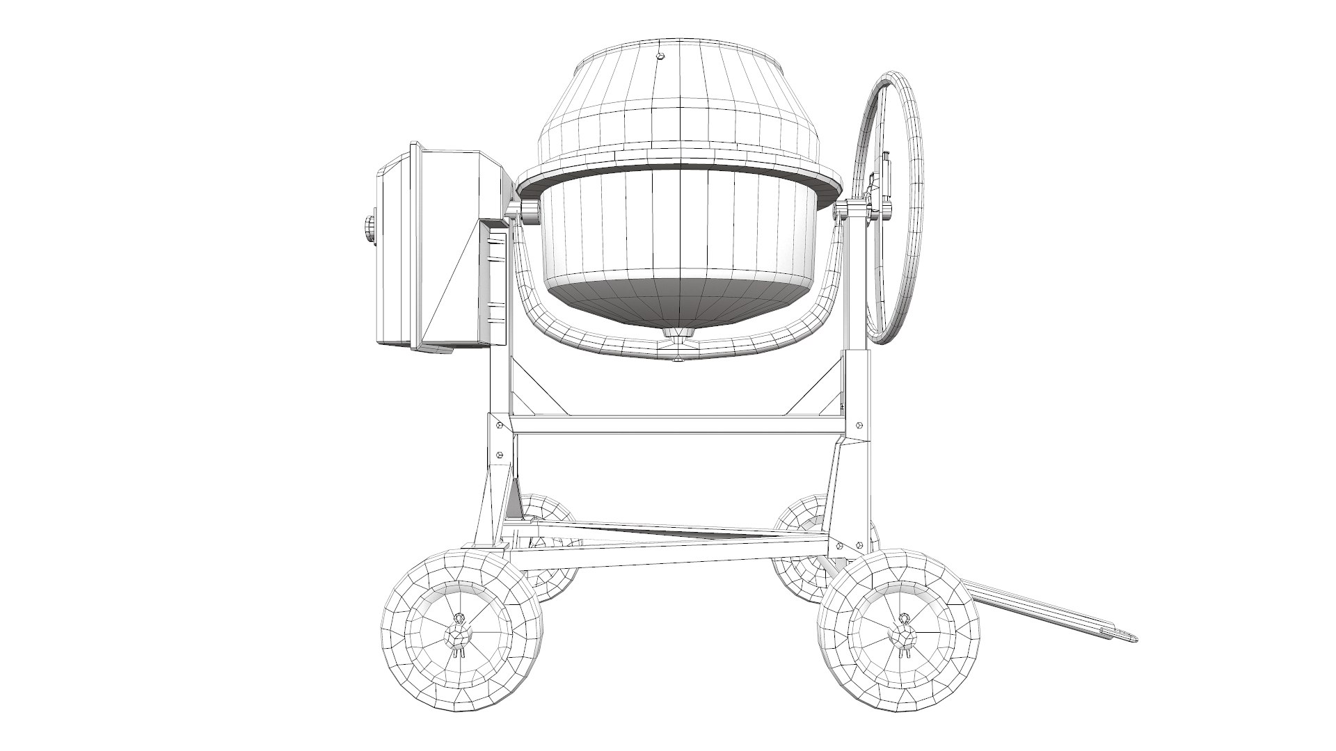 Concrete mixer 3D model - TurboSquid 1700765