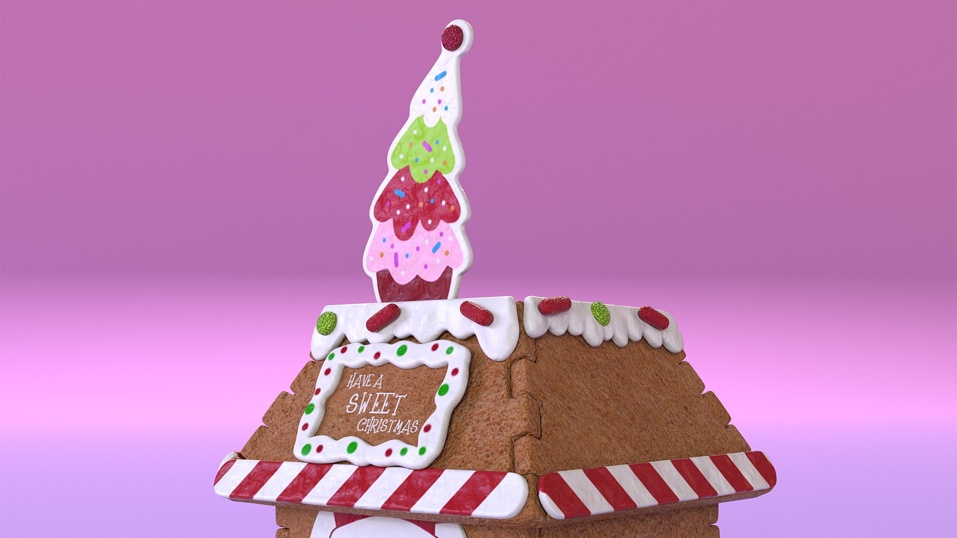 3D Cookie Dough Tiny House Model - TurboSquid 1487006