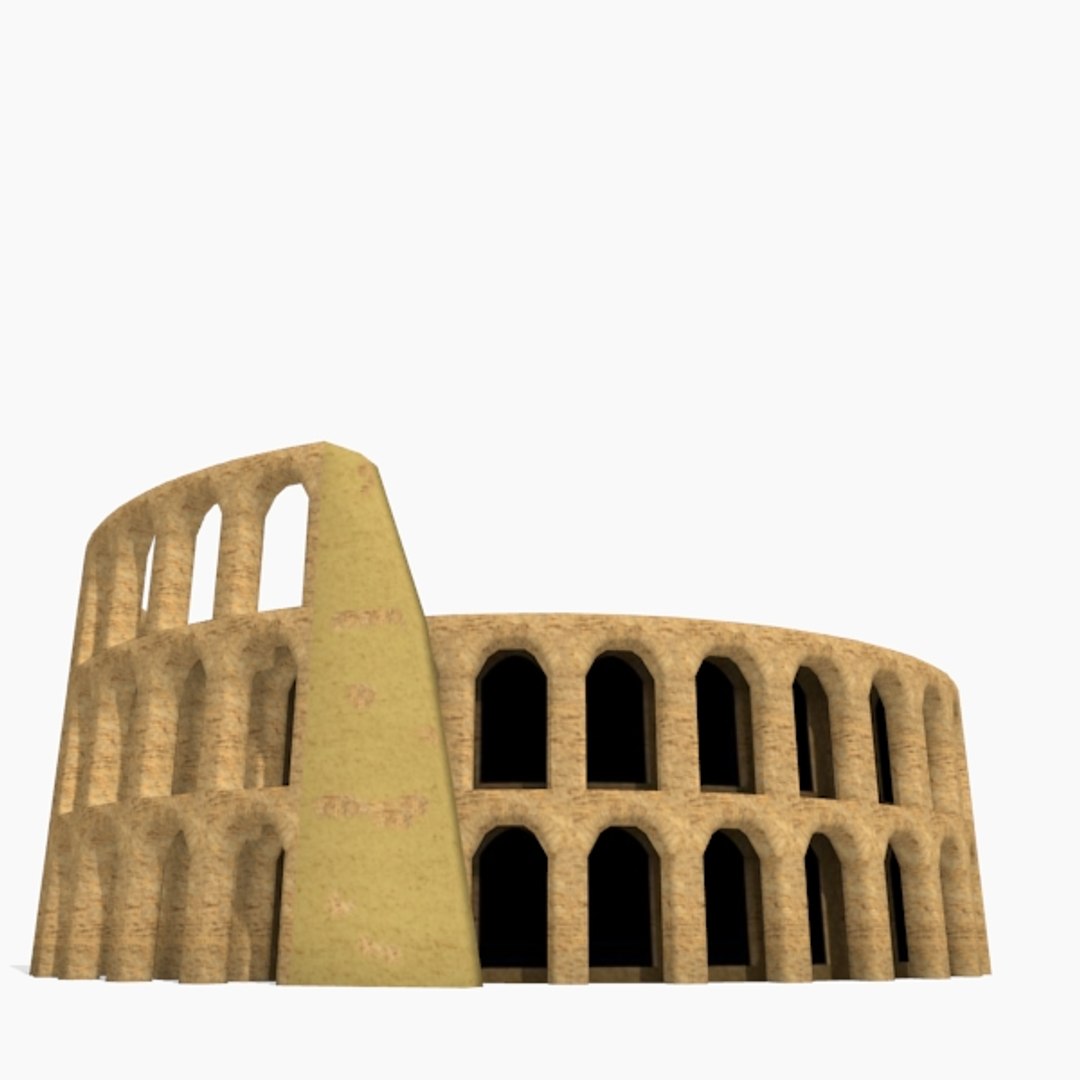 obj simple colosseum