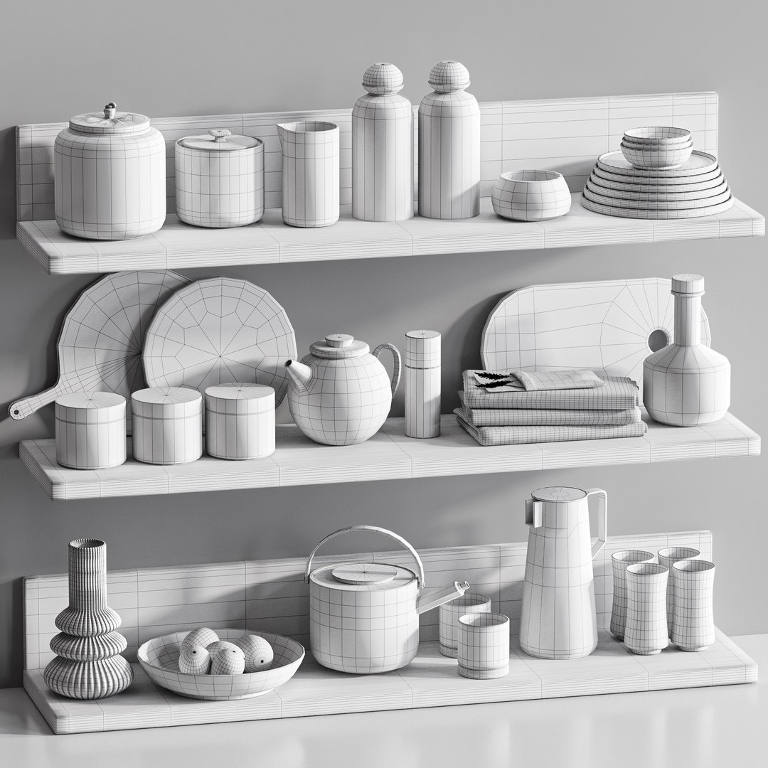3D Kitchen Set40 - TurboSquid 2519578