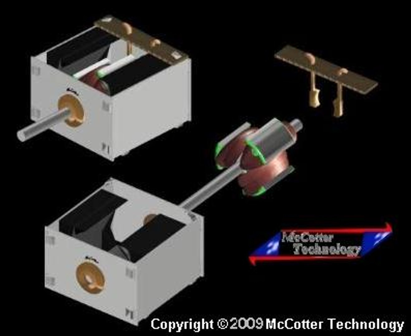 Dc Electric Motor Type 3d Model