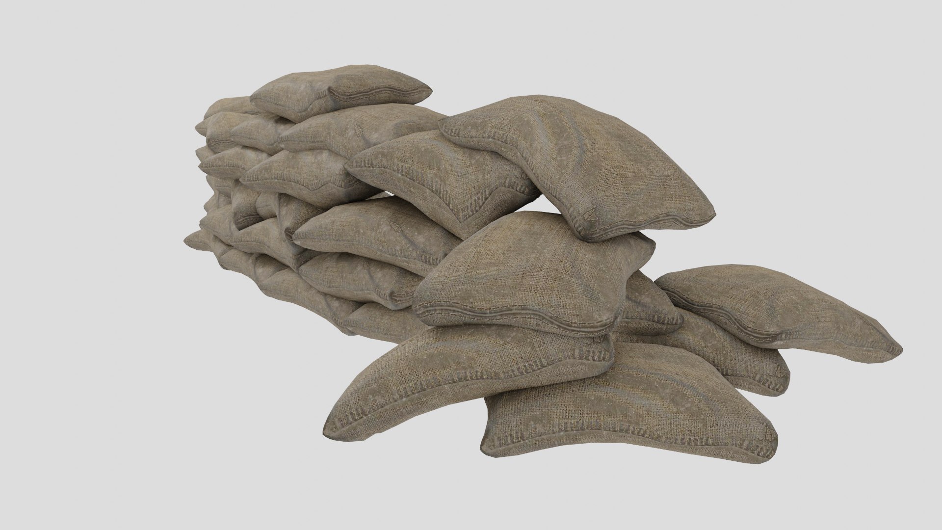 3D Model Sandbags - TurboSquid 1749973