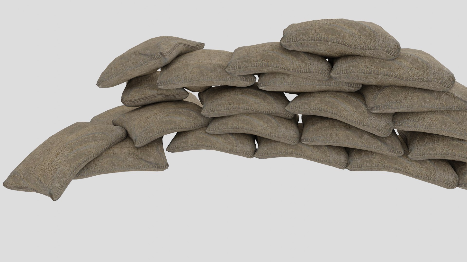 3D Model Sandbags - TurboSquid 1749973