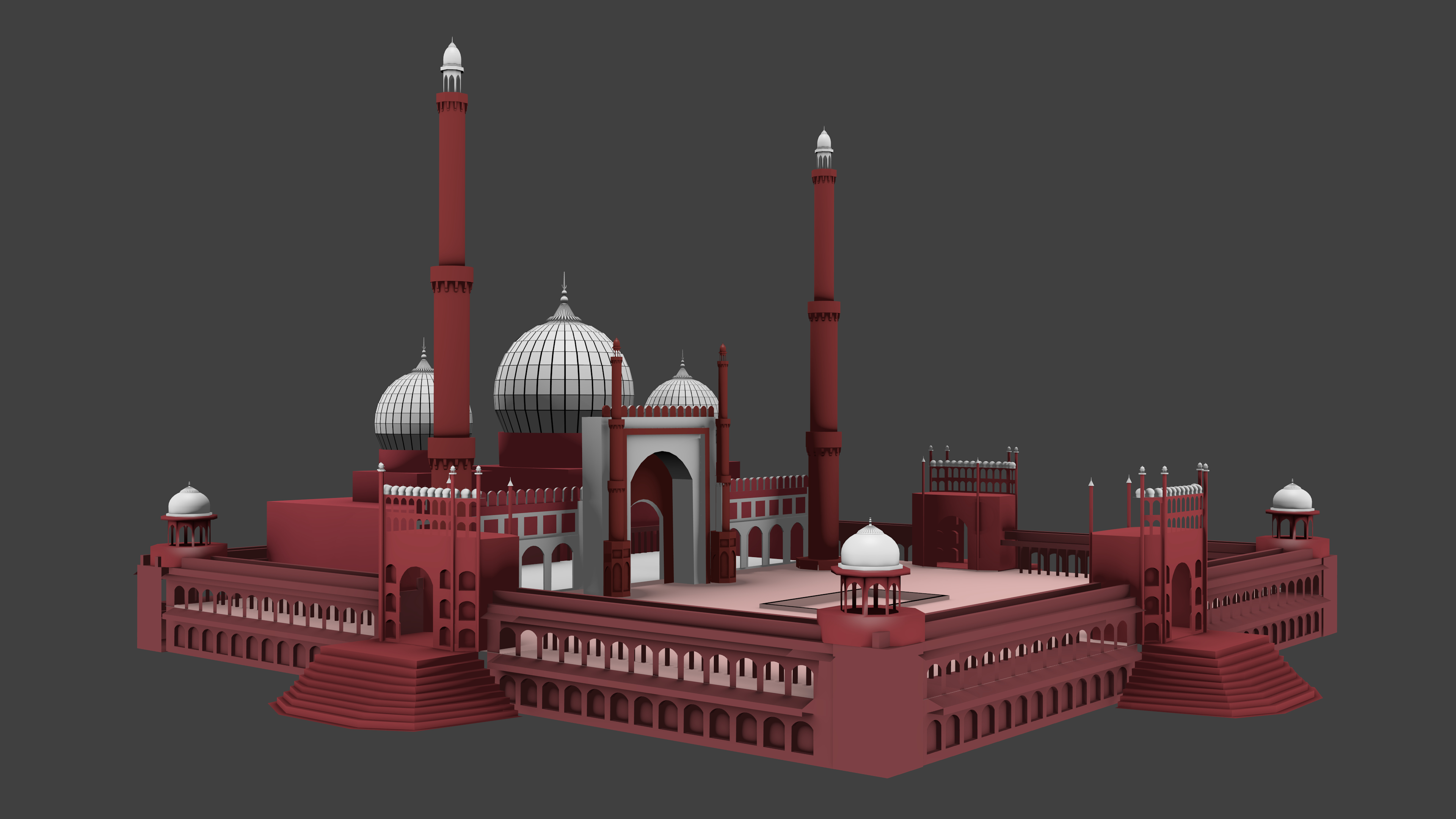 modelo 3d Jama masjid - TurboSquid 1366099