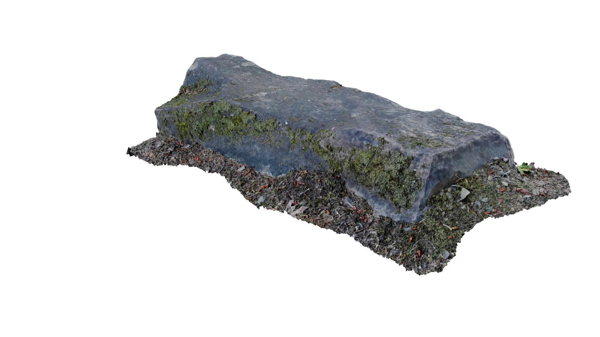 Rectangular Rock 3 Model - TurboSquid 2236176