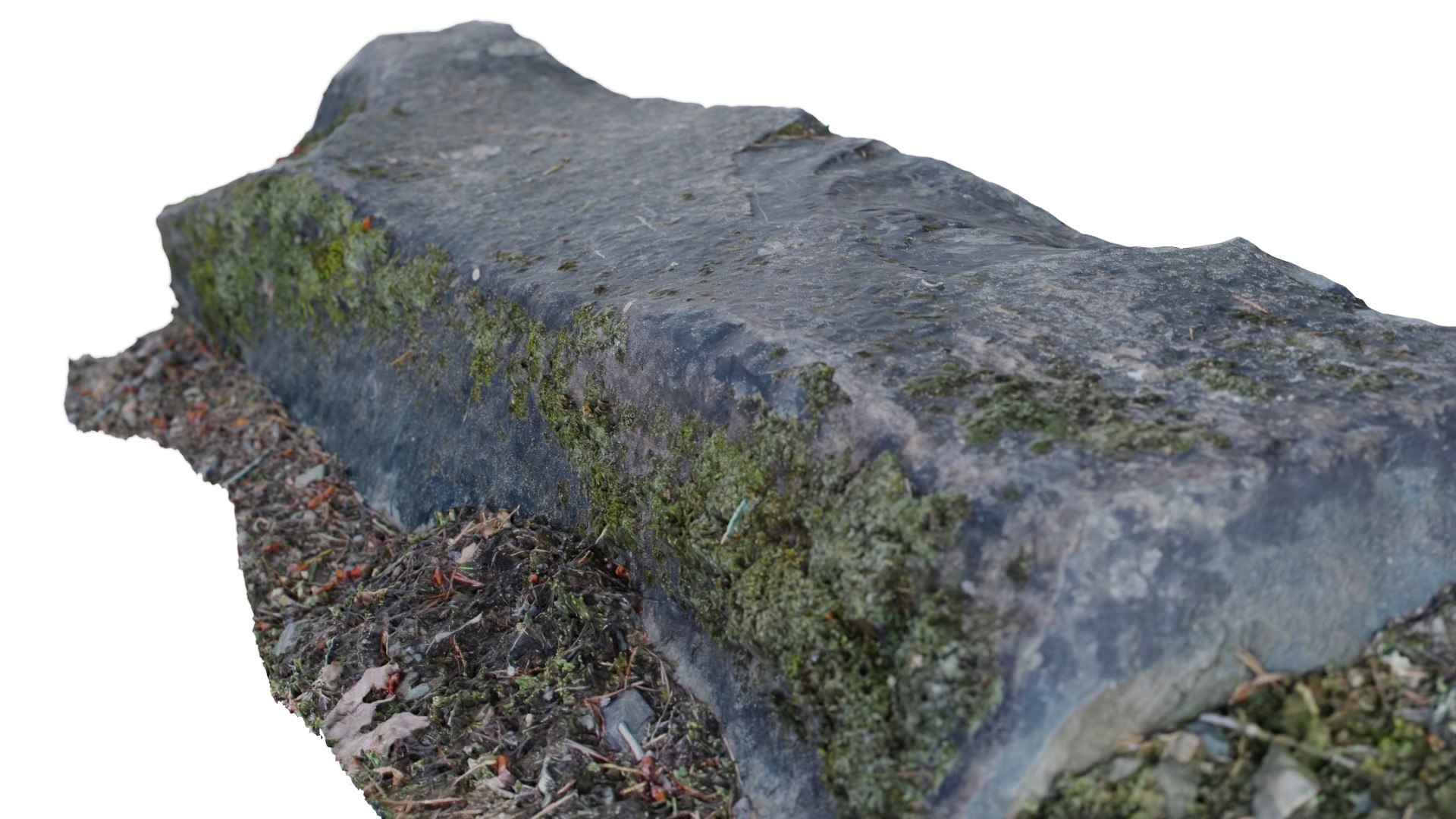 Rectangular Rock 3 Model - TurboSquid 2236176