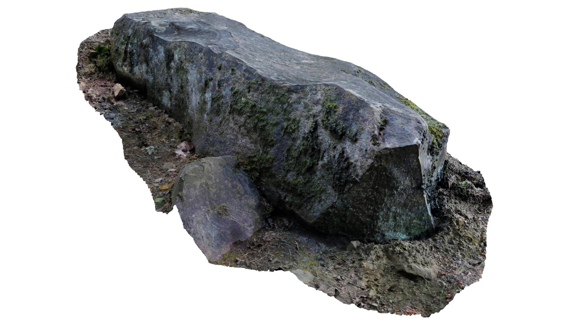 Rectangular Rock 3 Model - TurboSquid 2236176