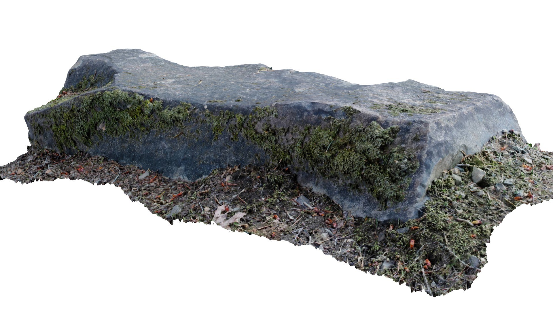 Rectangular Rock 3 Model - TurboSquid 2236176