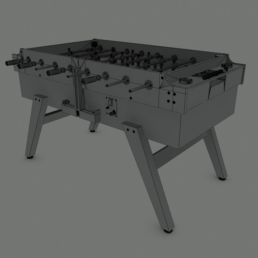 Foosball Table 3d Model
