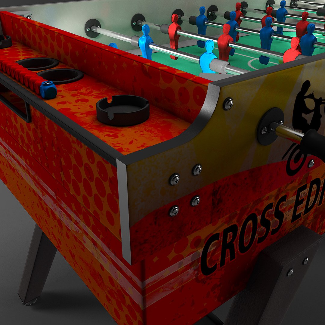 Foosball Table 3d Model