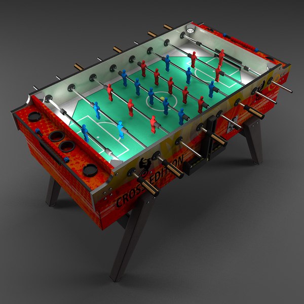 foosball table 3d model