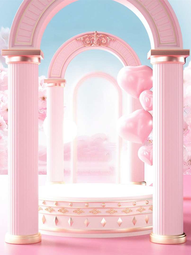 3D Three-dimensional Pink 3D Model - TurboSquid 2037574