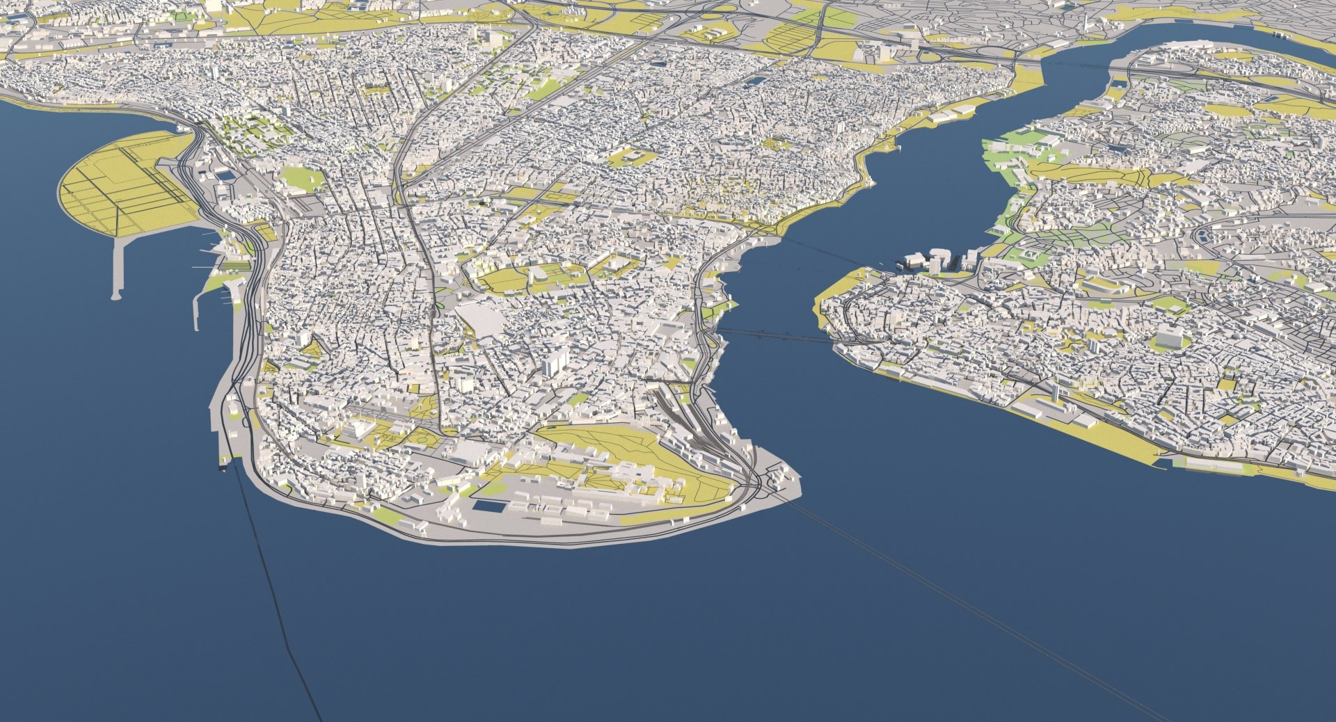 Istanbul City Model - TurboSquid 1403618
