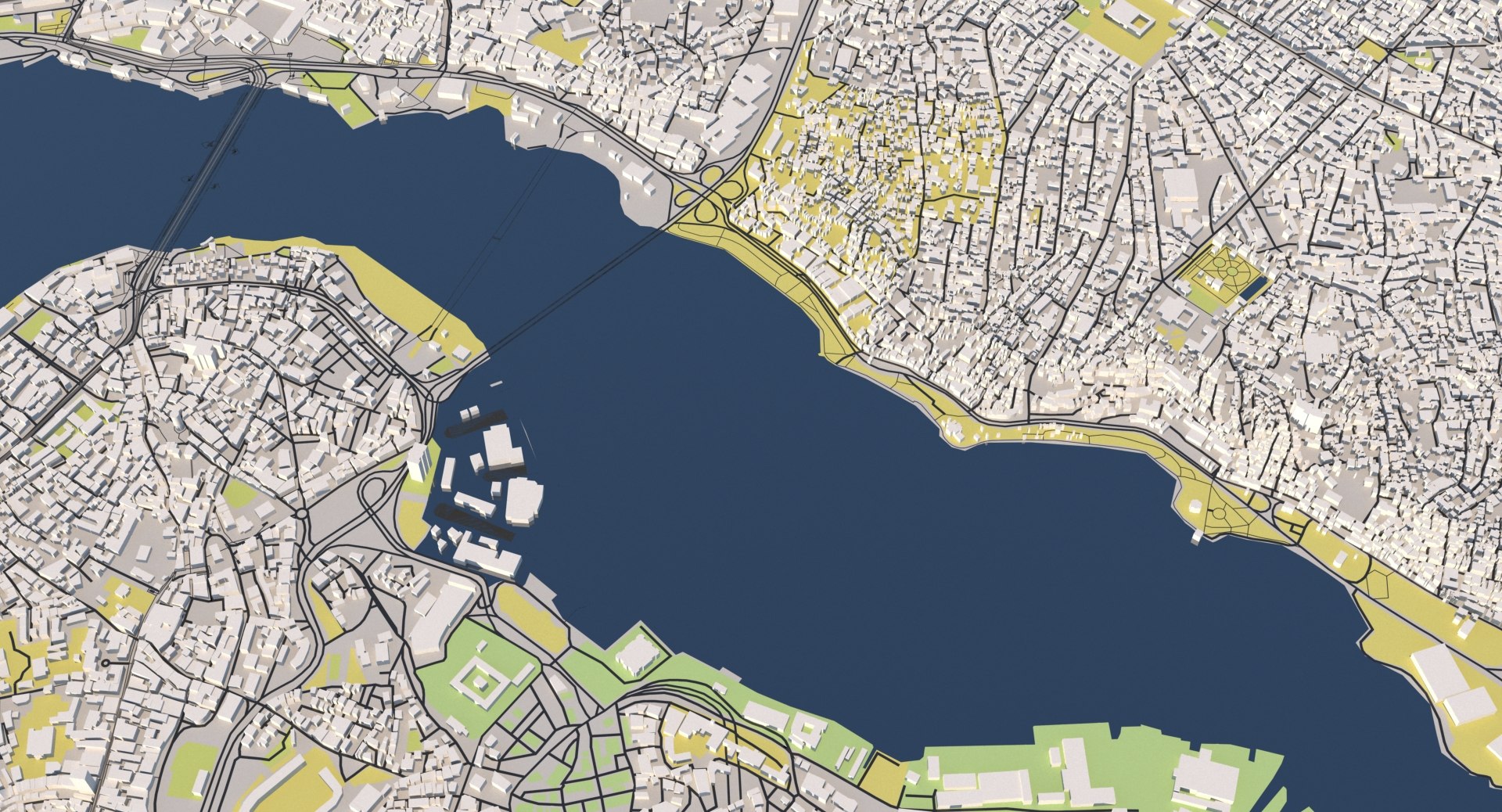 Istanbul City Model - TurboSquid 1403618