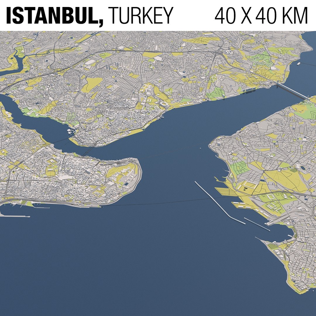 Istanbul City Model - TurboSquid 1403618