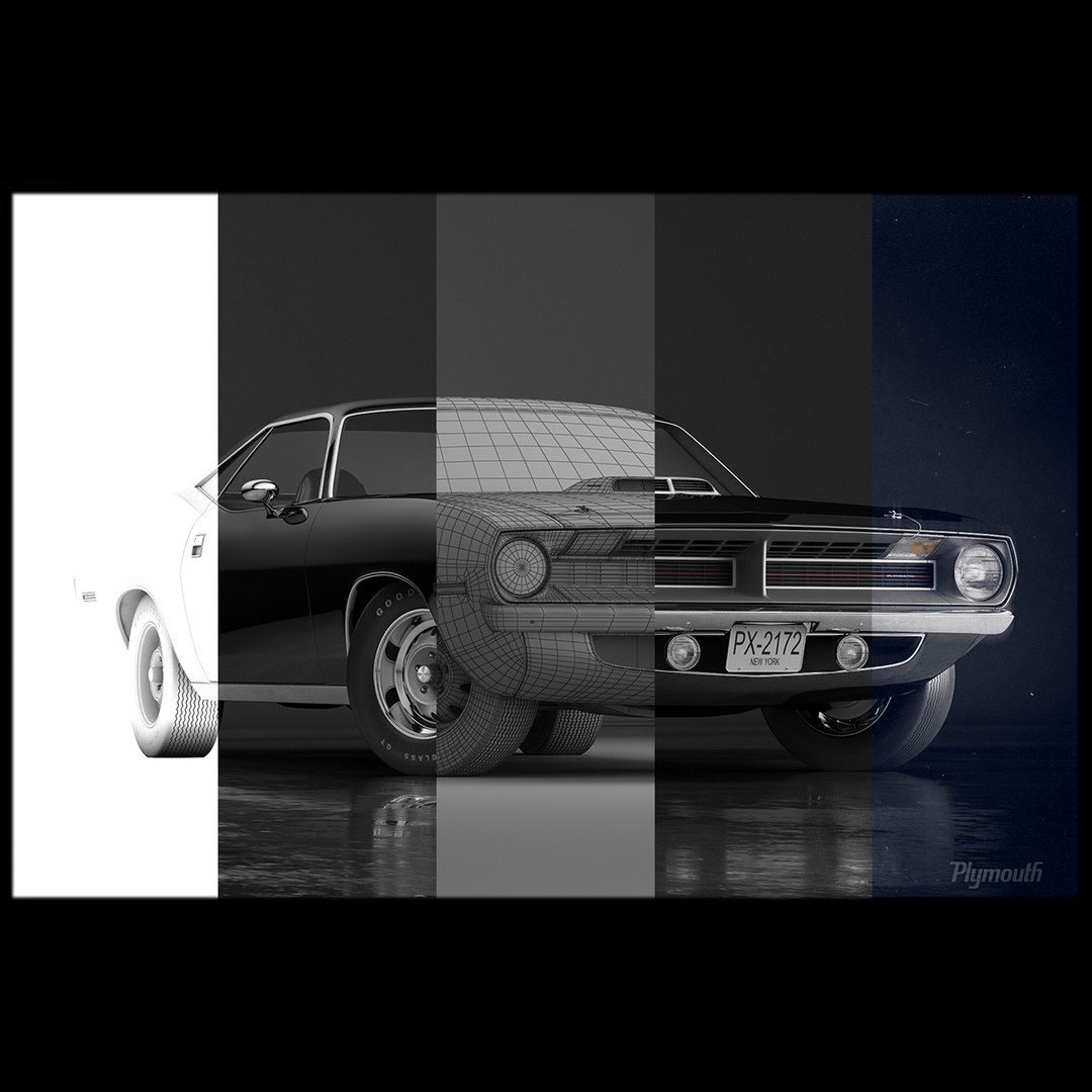 3d 3ds Plymouth Hemi Cuda 1970