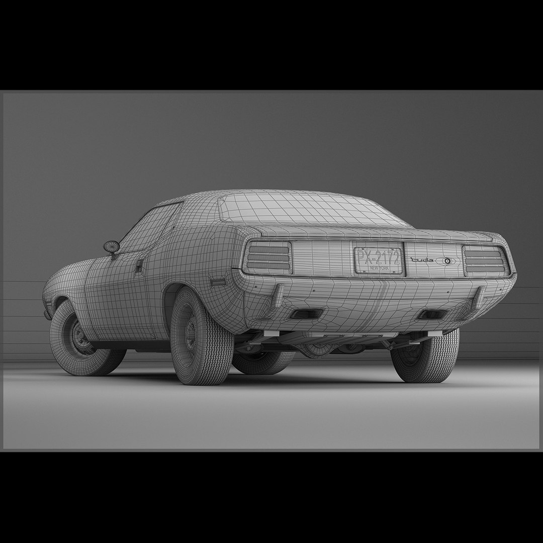 3d 3ds Plymouth Hemi Cuda 1970