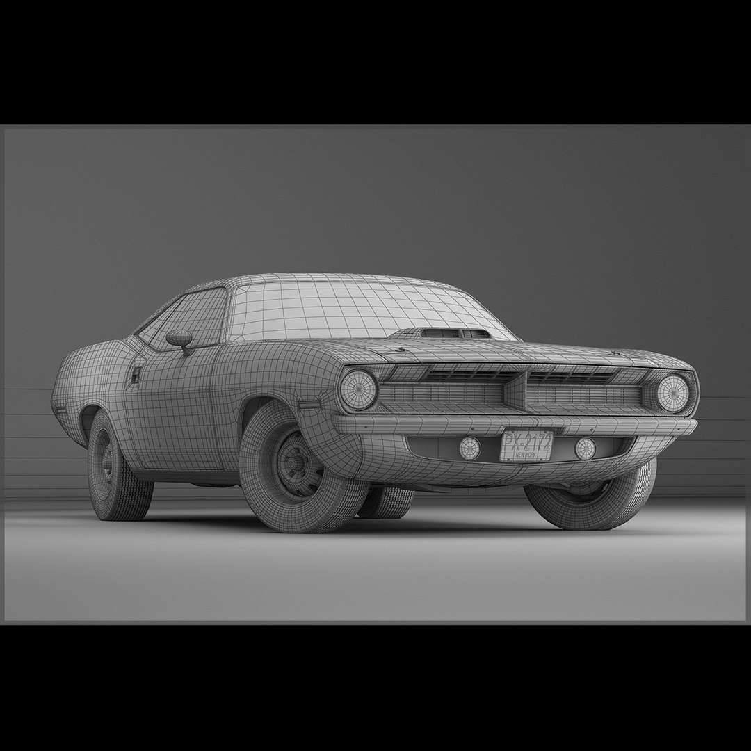 3d 3ds Plymouth Hemi Cuda 1970