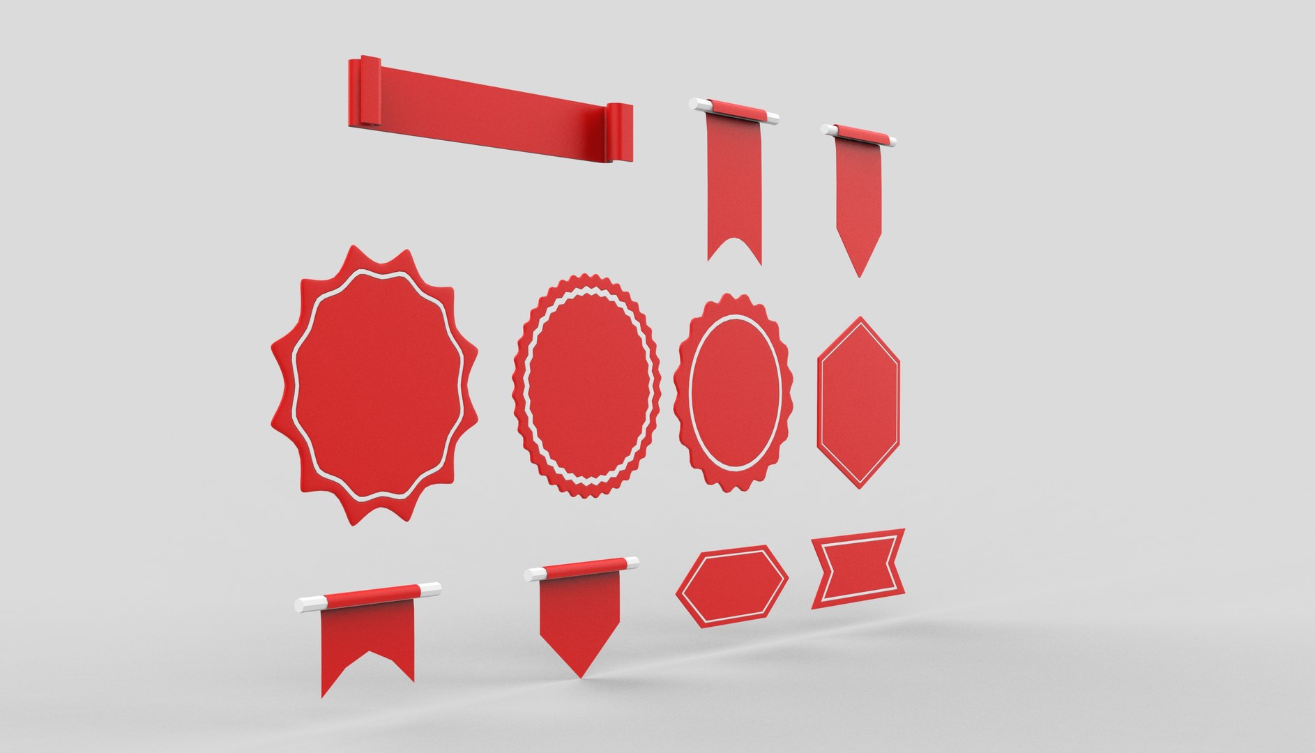 Ribbon Banner 3D Model 3D Model - TurboSquid 2401721