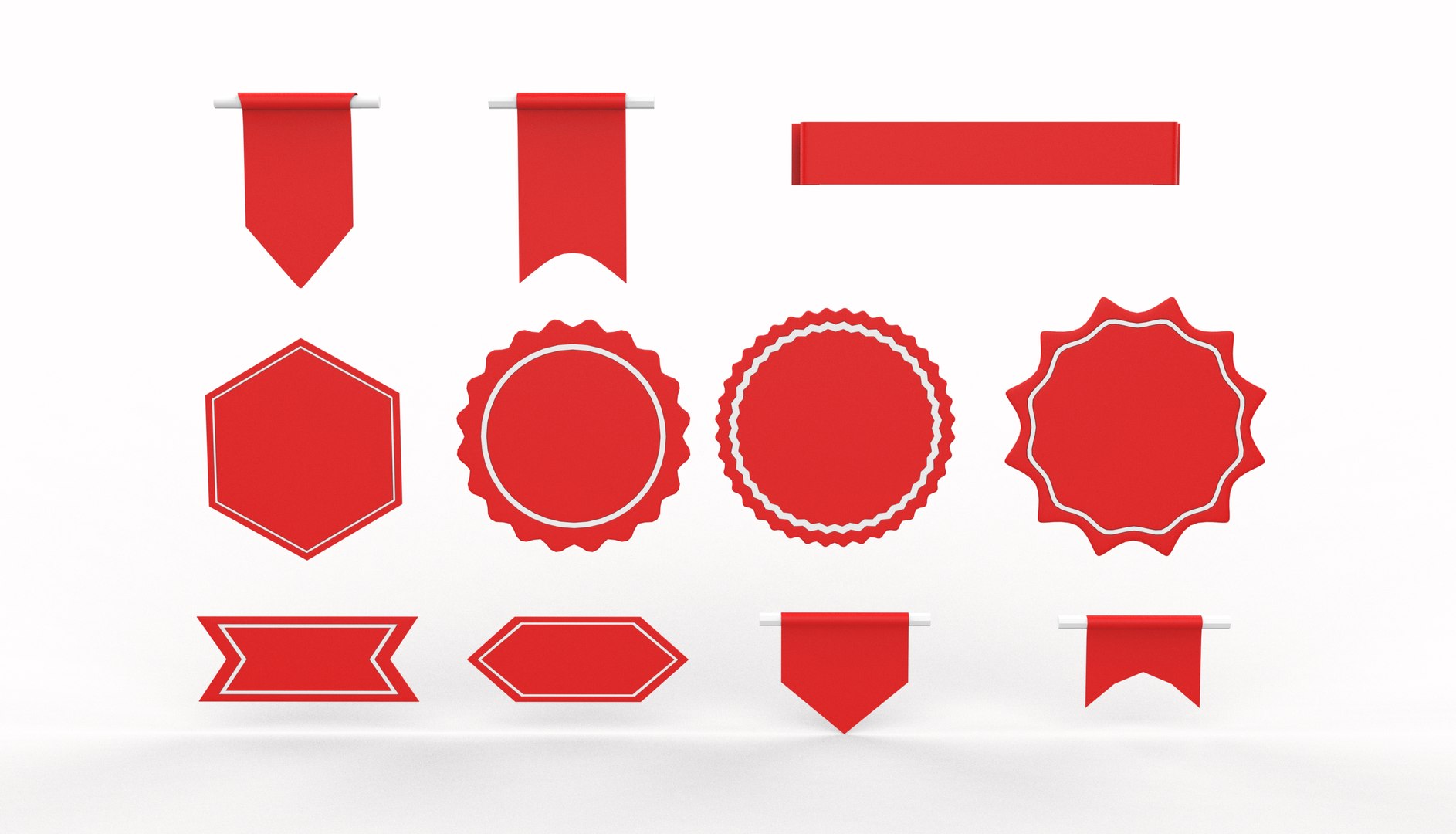 Ribbon Banner 3D Model 3D Model - TurboSquid 2401721