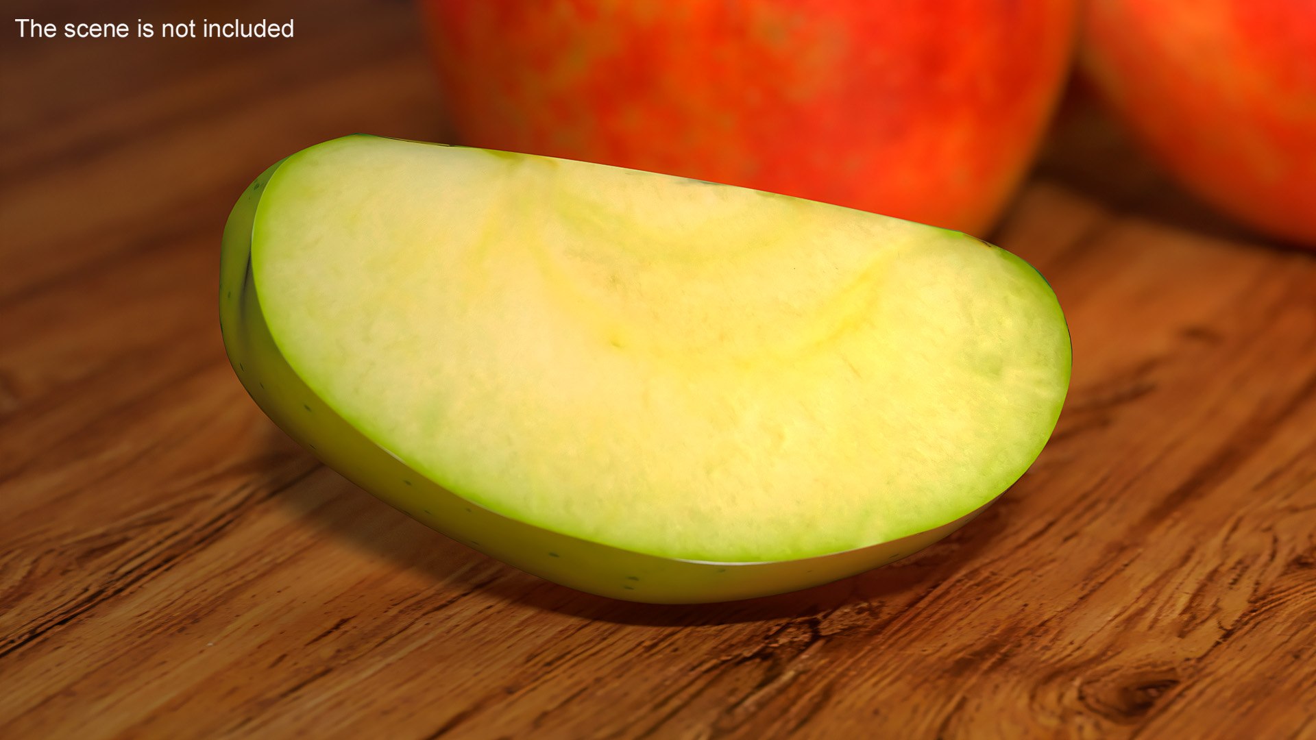 3D Sliced Green Apple Model - TurboSquid 2212243