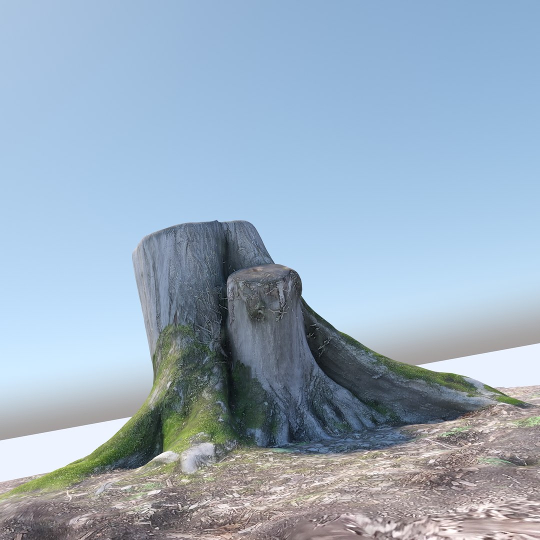 3D tree stump - TurboSquid 1394101