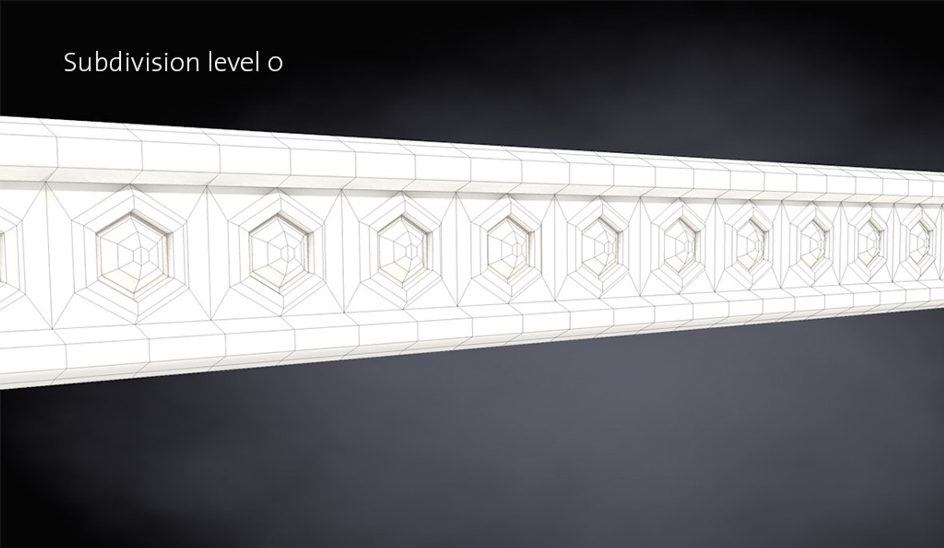 Ornamental Plaster Scrolls Ceiling 3d Model