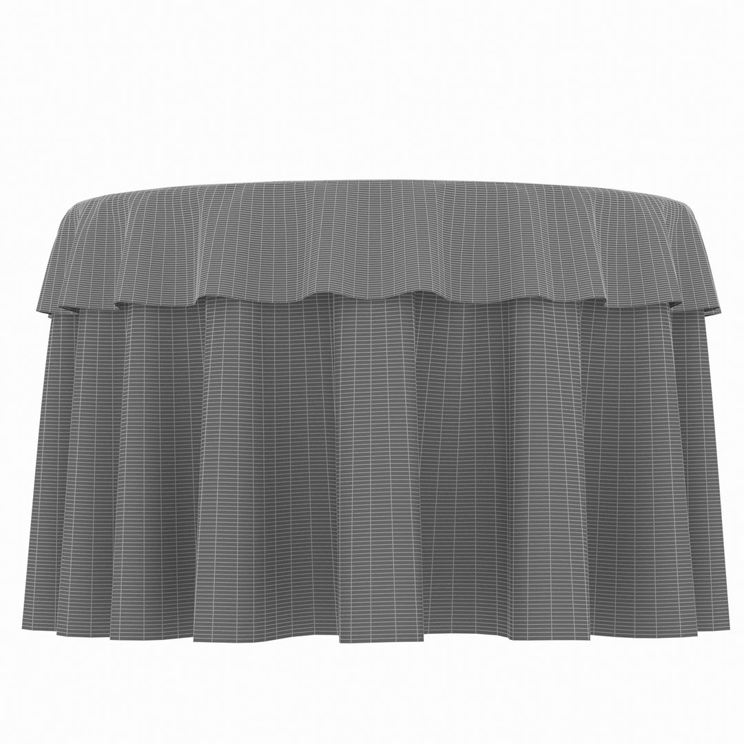 Banquet Table 3D Model - TurboSquid 1384448