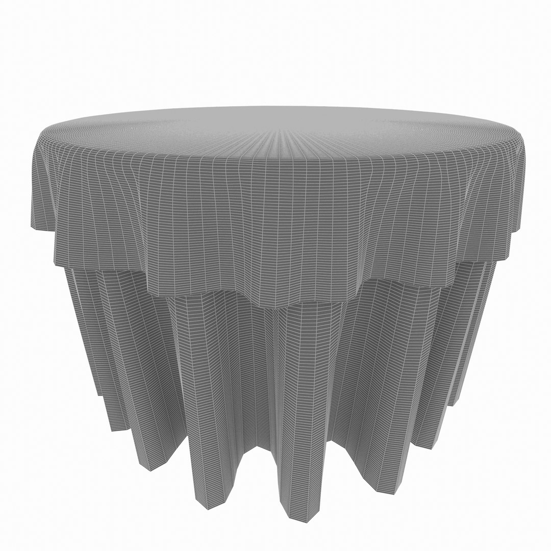 Banquet Table 3D Model - TurboSquid 1384448