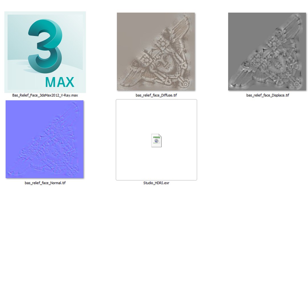 3D bas relief face model - TurboSquid 1283083