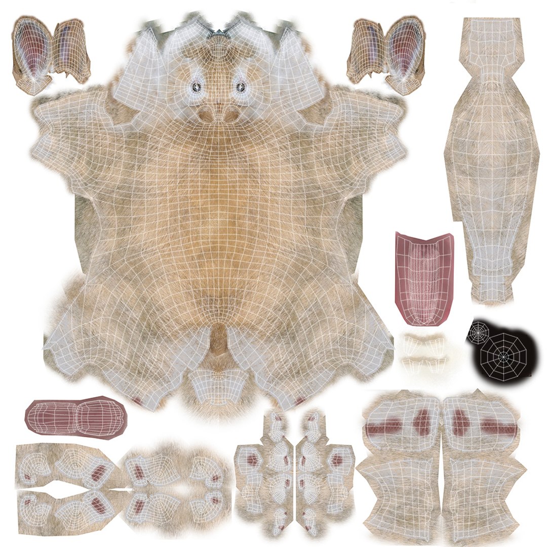 Rabbit Cream RIG XGEN 3D - TurboSquid 2163503