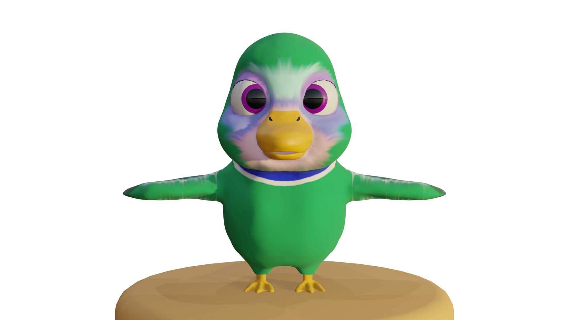 Duck Nila Cartoon - No Rig 3D Model - TurboSquid 2340036