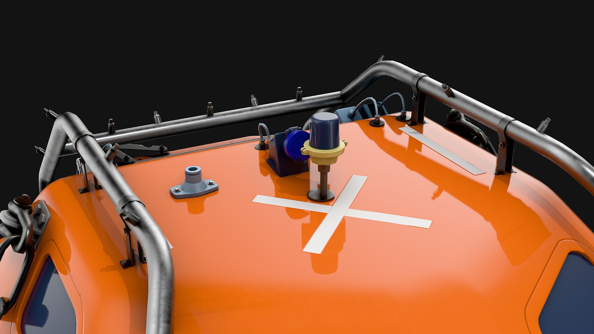 3D Freefall Lifeboat Model - TurboSquid 2257673