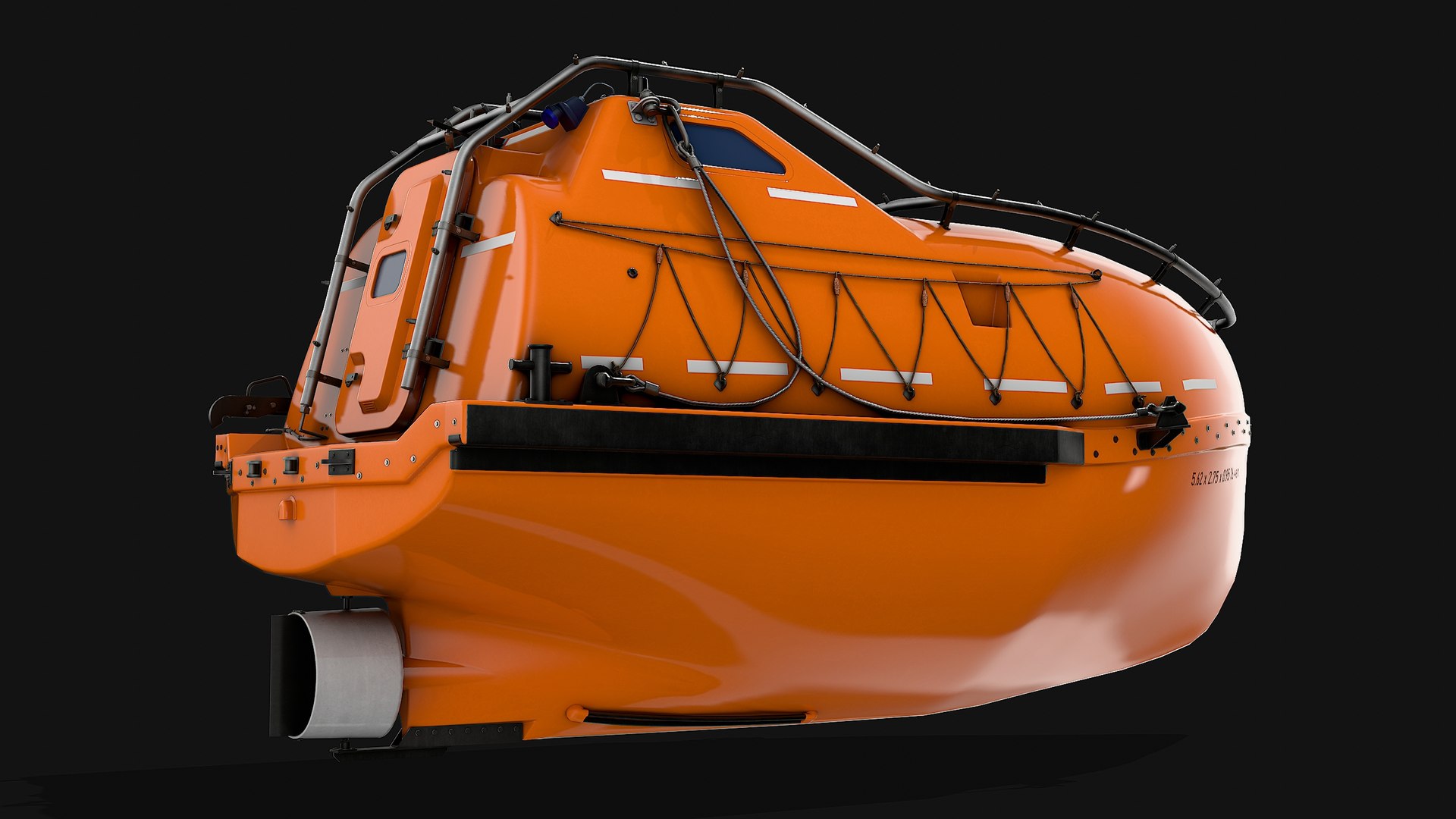 3D Freefall Lifeboat Model - TurboSquid 2257673