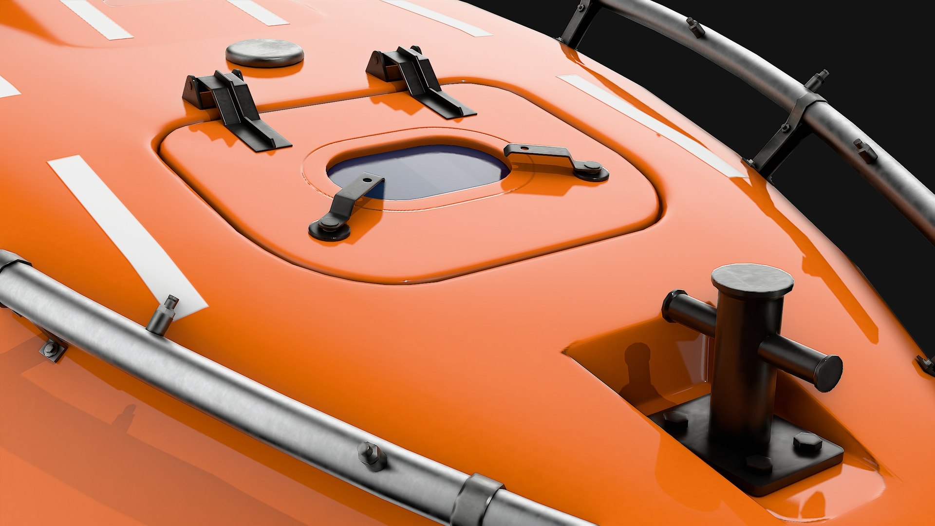 3D Freefall Lifeboat Model - TurboSquid 2257673