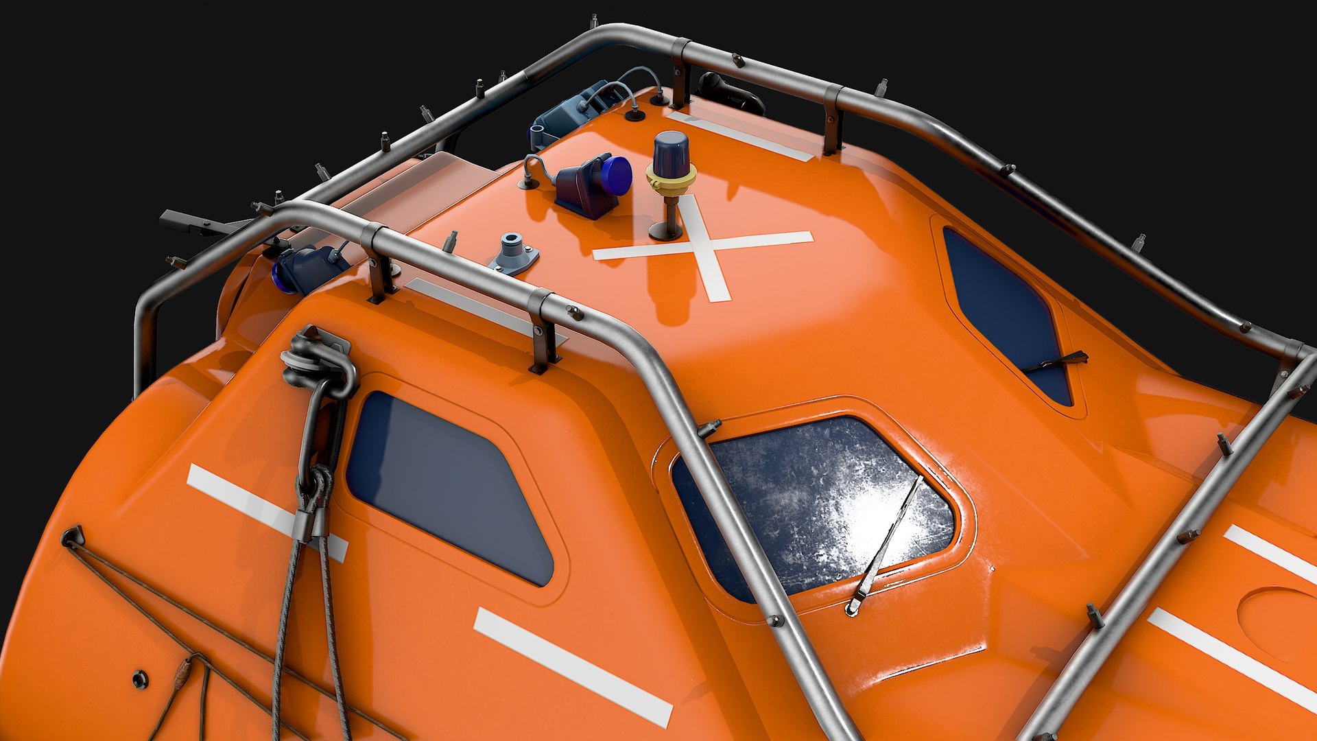 3D Freefall Lifeboat Model - TurboSquid 2257673