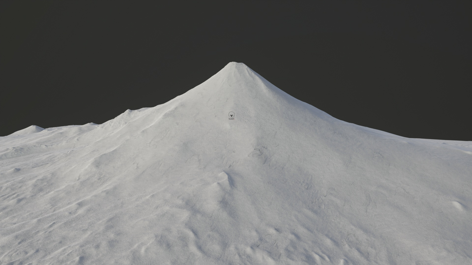 Iconic Snowy Volcano 3D Model - TurboSquid 2458811