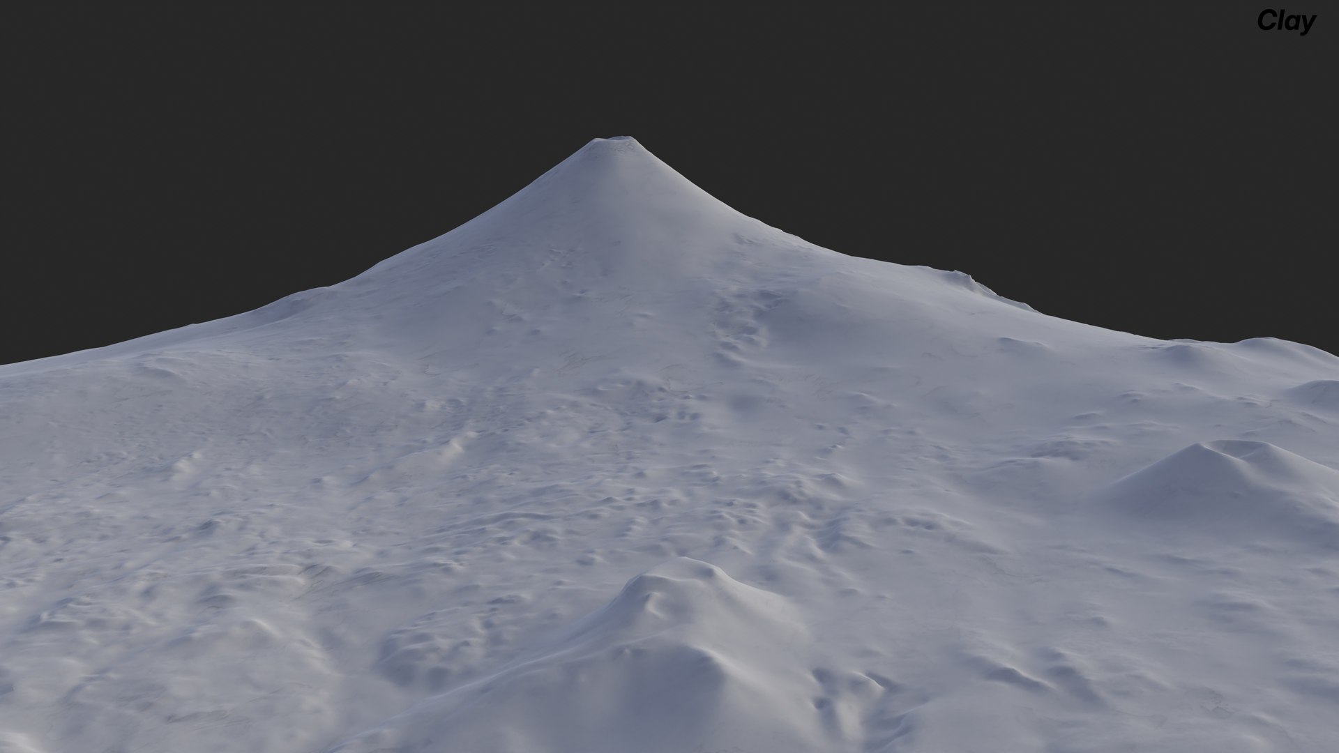 Iconic Snowy Volcano 3D Model - TurboSquid 2458811