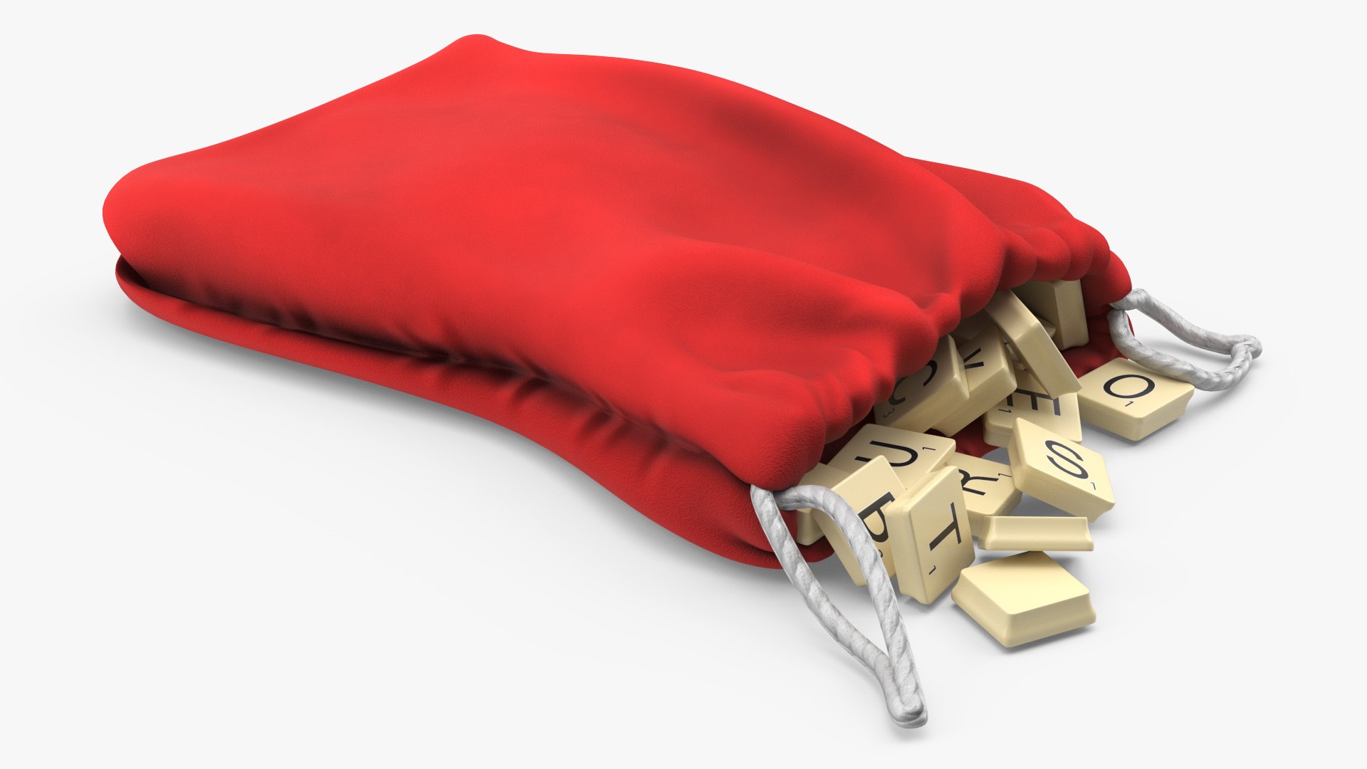 Bag Of Letters For Game Scrabble Model - TurboSquid 2276068