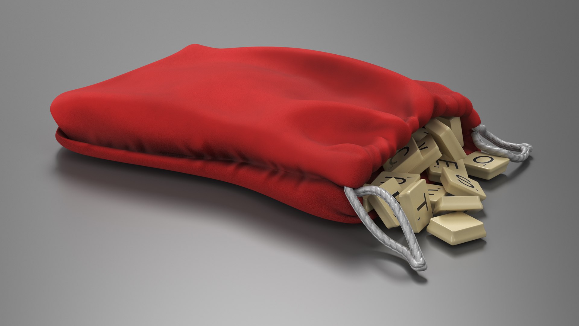 Bag Of Letters For Game Scrabble Model - TurboSquid 2276068