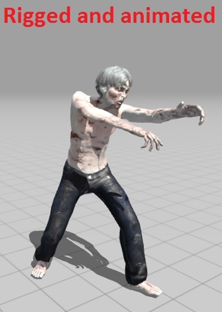 3d Zombie Rigged Animations