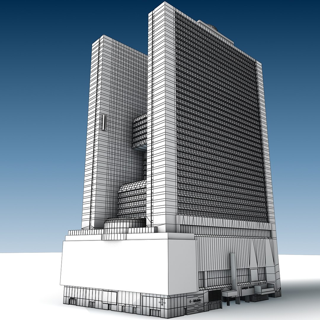 3D Marriott Marquis Building Model - TurboSquid 1370809