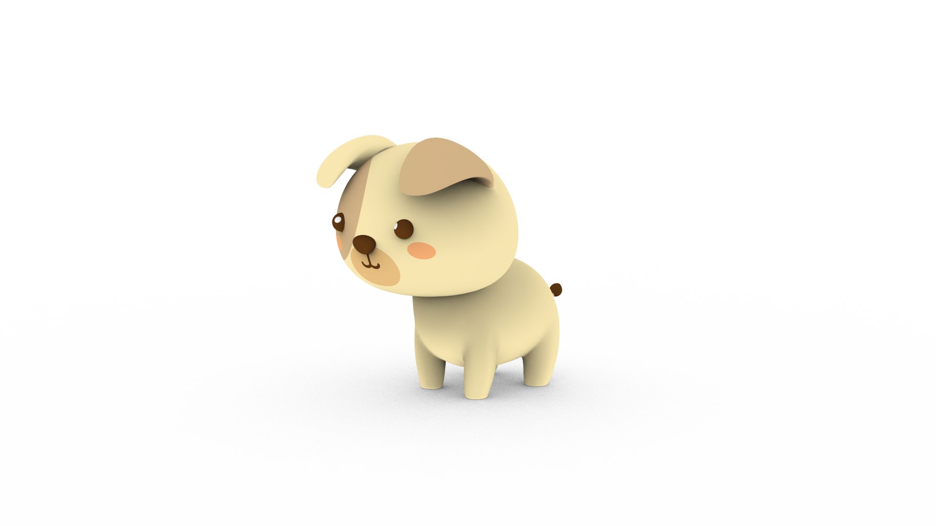 3D Cartoon Dog V001 Character - TurboSquid 2098538
